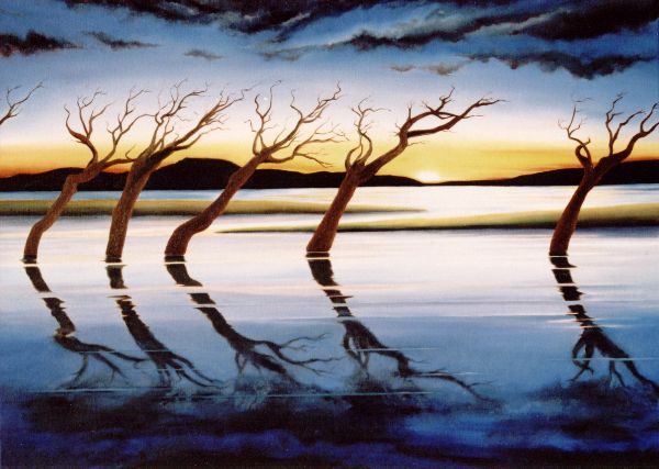 Winter Heatwave - Mark Cawood - Paintings & Prints, Landscapes & Nature ...