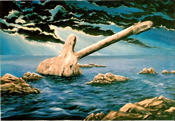 Rock Guitar - Mark Cawood - Paintings & Prints, Landscapes & Nature ...