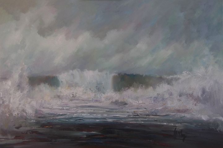 Wild summer shore - Tom Barron Artist - Paintings & Prints, Landscapes ...