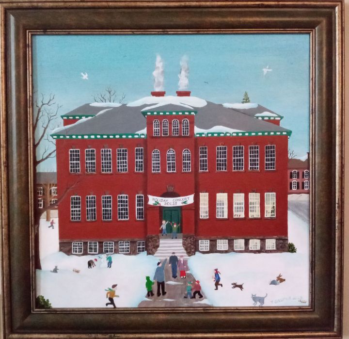 Christmas Concert at E. Walnut St. - Tim Gasper Art - Paintings ...