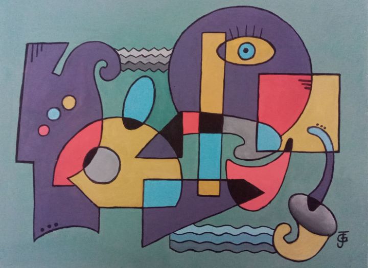Composition VIII - Tim Gasper Art - Paintings & Prints, Abstract ...