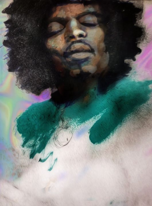 Hendrix - Ally Nauss - Drawings & Illustration, People & Figures ...