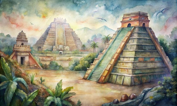 "The Splendor of Maya Civilization: - ayman saad - Digital Art & AI ...