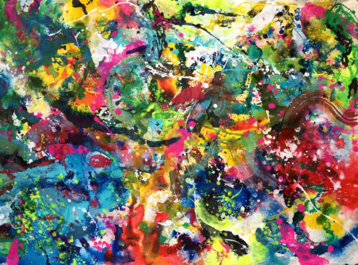 primal painting #3 (sweden) - Sahaja Kunkunate - Paintings & Prints ...