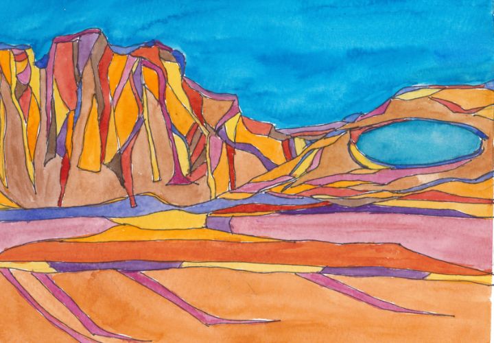 Arches in Geo Color - Alkaline Watercolors - Paintings & Prints ...