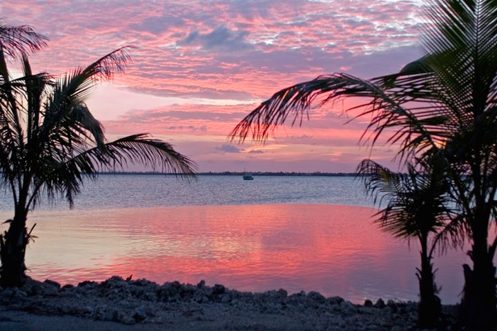Keys Pink Sunset - Key West Images - Photography, Landscapes & Nature ...