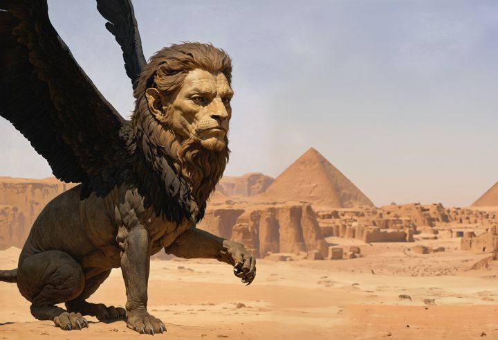 Androsphinx - Fantastic Art of Dodger - Paintings & Prints, Fantasy & Mythology, Mythology ...