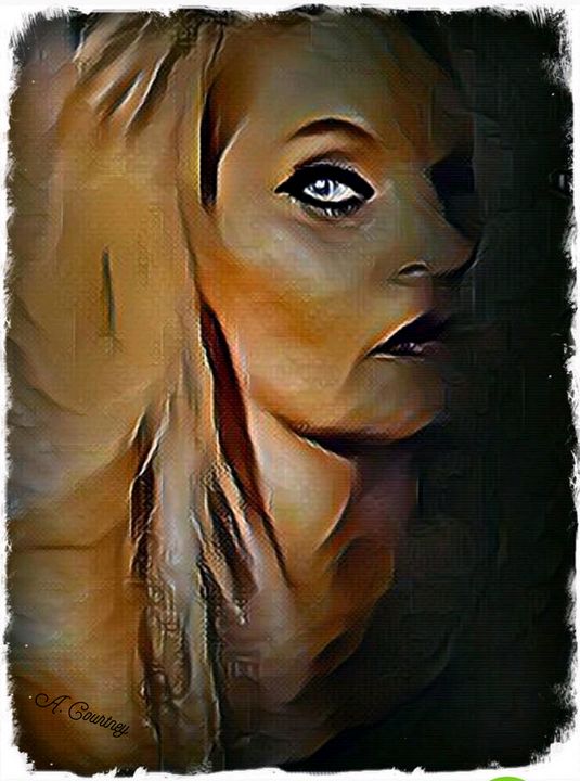 Perspective - Ash Courtney - Paintings & Prints, People & Figures, Female Form, Clothed - ArtPal