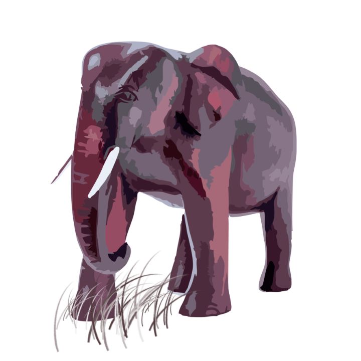 Elephants of Ceylon - Johnsons Workshop - Digital Art & AI, Animals ...