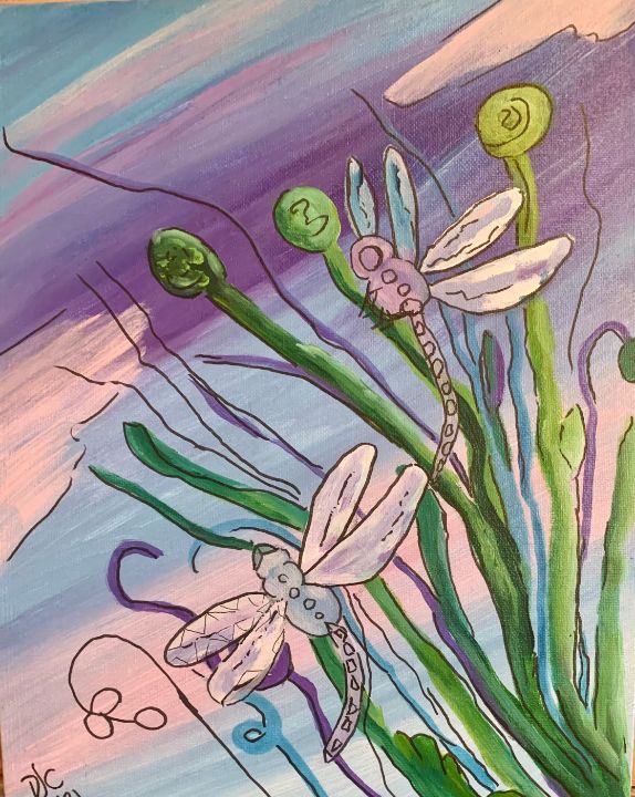 Buffy’s Dragonflies - Deborah Clarks Colors of Life Gallery - Paintings ...