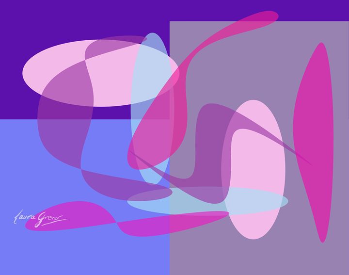 My two loves - Laura Greco - Paintings & Prints, Abstract, Movement ...