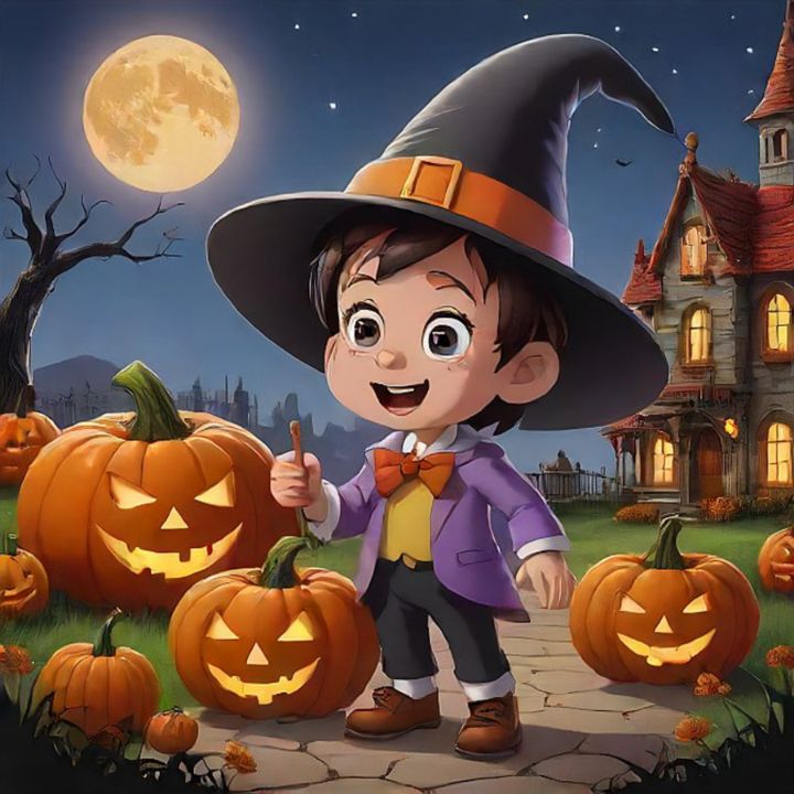 "Enchanting Halloween Magic Wall Art - Watercolor Vision Studio ...