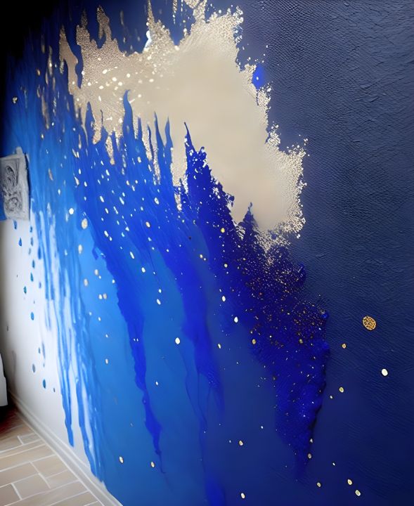 Color Splash on wall - ArtMe - Digital Art & AI, Buildings ...