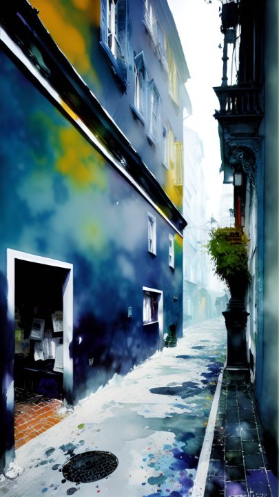 Colorful city - ArtMe - Digital Art & AI, Buildings & Architecture ...