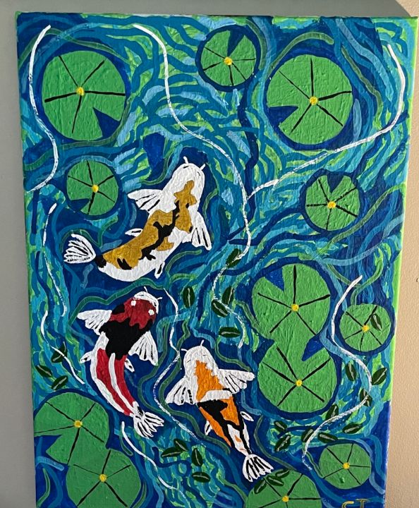 Day In The Pond - Art by Carmel - Paintings & Prints, Animals, Birds ...