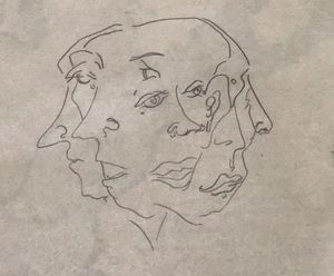 Multi Face Abstraction - Hannah Delaney - Drawings & Illustration ...