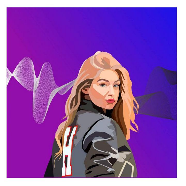 Illustration of girl - Graphic design - Digital Art & AI, People ...