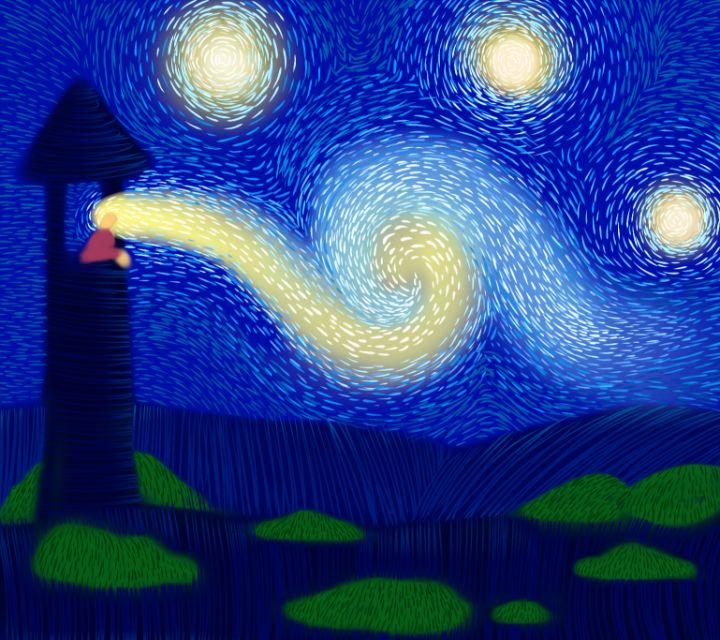 Rapunzel X Starry Night - Day Dream Art - Digital Art & AI, Childrens ...