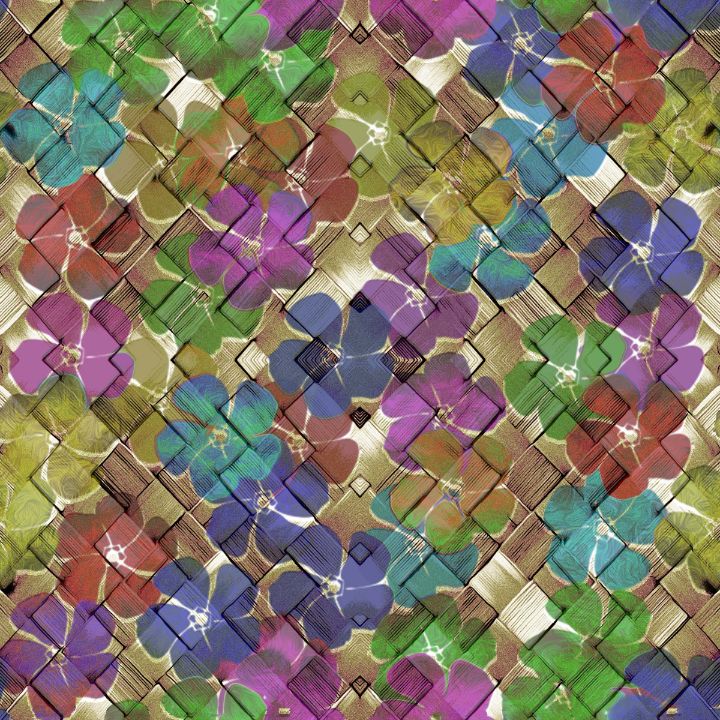 Banig Floral Pattern 01 - ego eimi graphics - Digital Art & AI, Fantasy ...