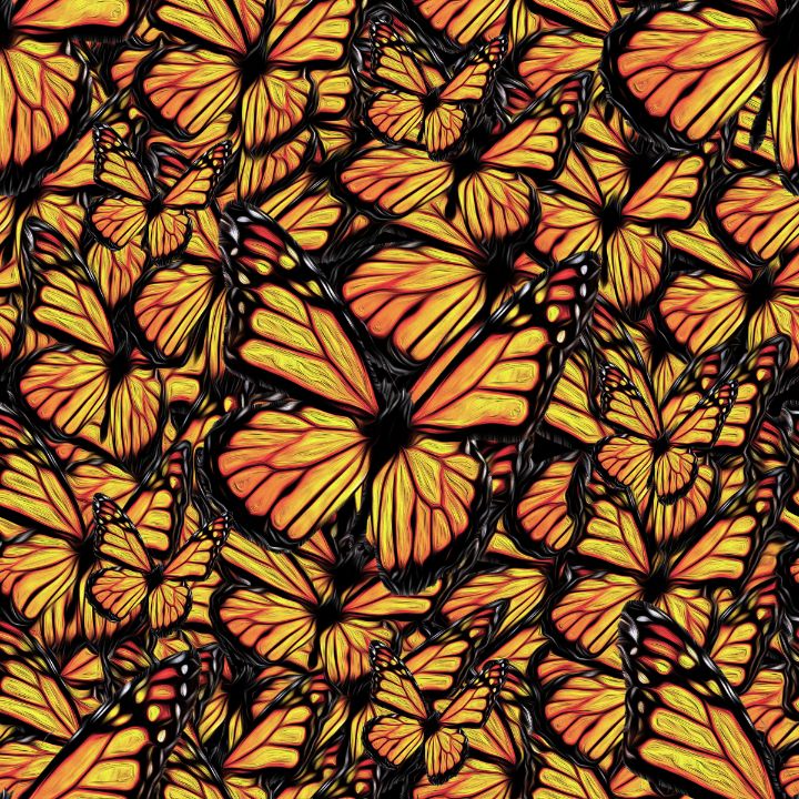 butterflies seamless 02 - ego eimi graphics - Digital Art & AI, Fantasy & Mythology, Designs ...