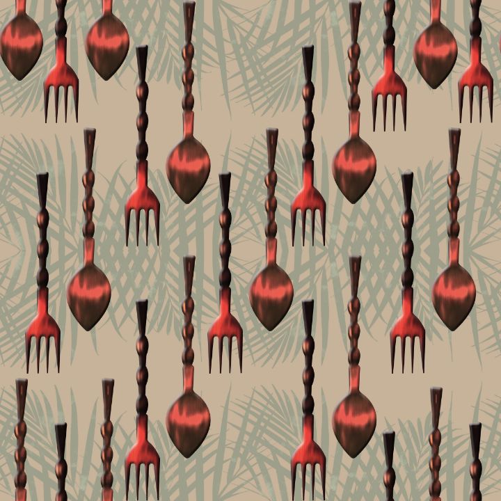 Spoon and Fork. seamless 000 - ego eimi graphics - Digital Art & AI ...
