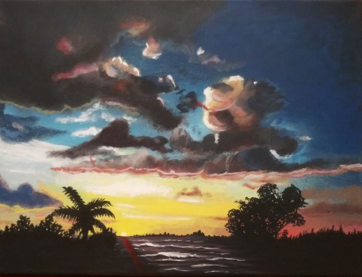 Inlet sunset - MWM artworks - Paintings & Prints, Places & Travel ...