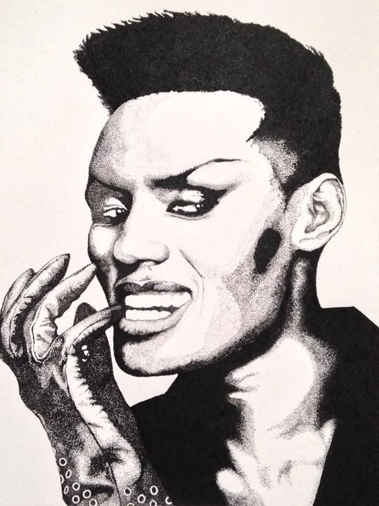 Grace Jones - Jam Jar Portraits - Drawings & Illustration, People ...
