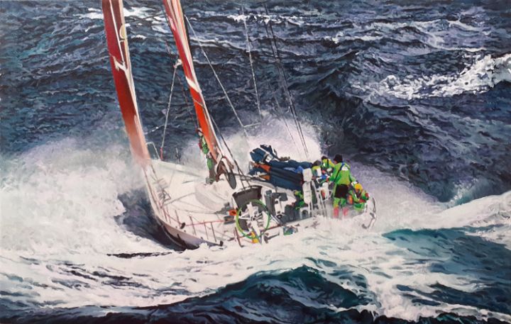 AN OCEAN RACE - Rezvaya.art - Paintings & Prints, Sports & Hobbies ...