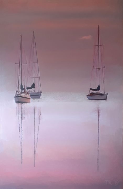 SERENITY - Rezvaya.art - Paintings & Prints, Sports & Hobbies, Boating - ArtPal