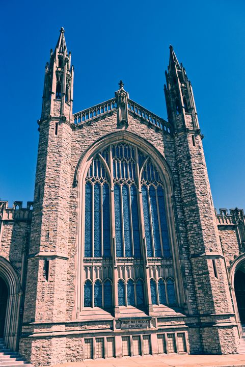 First Methodist Church - Acrylic Asylum Art - Photography, Buildings ...