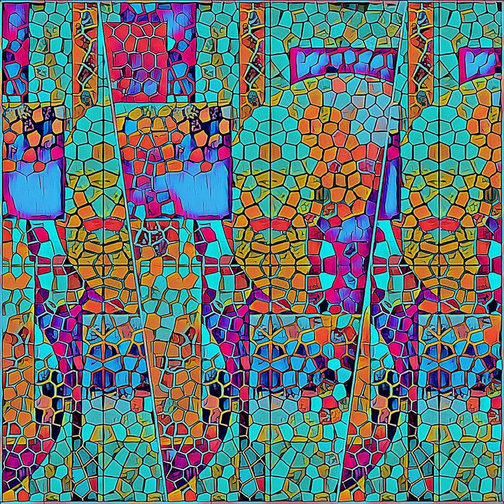 Beautiful Triptych Mosaic in Jade - #CALARTNZ - Digital Art & AI ...