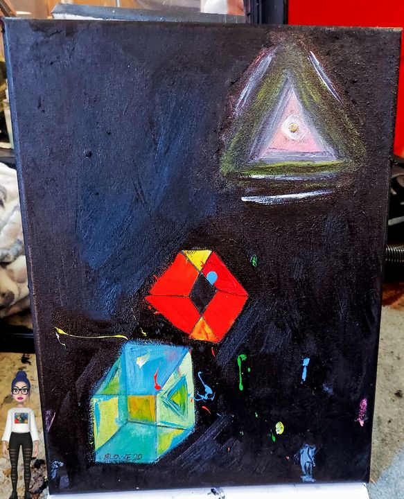 The 4th dimension - Abstract life - Paintings & Prints, Astronomy ...