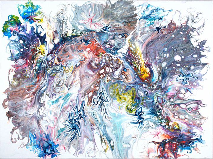 Creatures Unite - DatsArtink - Paintings & Prints, Abstract, Irregular ...