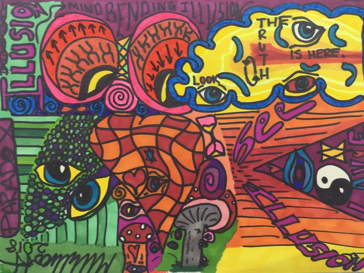 Mind Bender - ArtyMarty - Drawings & Illustration, Abstract, Other ...