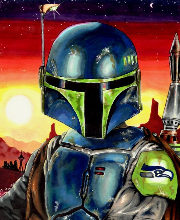 The 12th Man-dalorian - Sierra Bradley - Drawings & Illustration ...