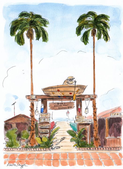 Fisherman's Dory, Newport Beach - Maria Langgle Art - Paintings ...