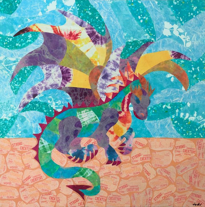My Second Dragon - Debbie Gibbs - Paintings & Prints, Fantasy ...