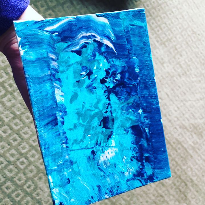 Ocean Blues - Kara Michelle - Paintings & Prints, Abstract, Color - ArtPal