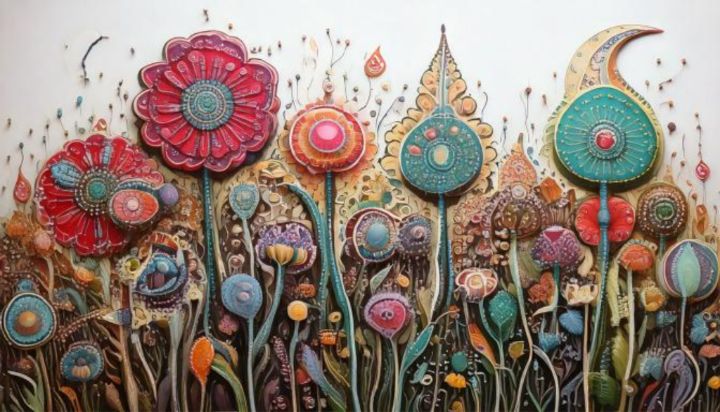 Sugar drop flowers - Creative creation - Digital Art & AI, Flowers ...