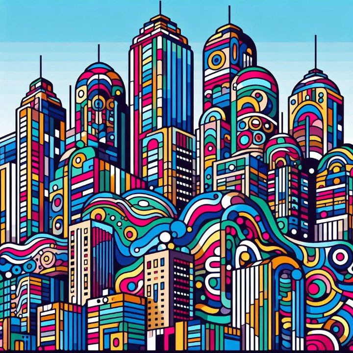 Cityscape - Creative creation - Paintings & Prints, Landscapes & Nature ...