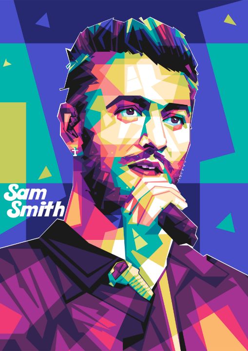 Sam Smith pop art style - Asran vektor - Digital Art, People & Figures ...