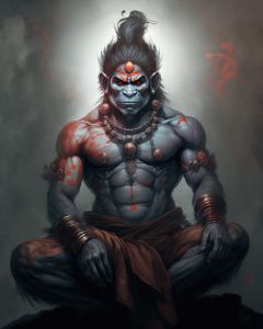 Angry Hanuman - Draphics - Digital Art, Fantasy & Mythology, Mythology ...