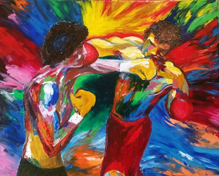 The Knockout - Paintings By Lindsay - Paintings & Prints, People ...