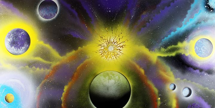 Starfire Galaxy - Laura Barbosa Art - Paintings & Prints, Astronomy ...