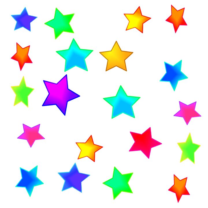 Colored Stars - Gareth Store - Digital Art & AI, Abstract, Color - ArtPal