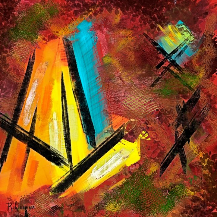 Into the future - Raimundo Llerena Art - Paintings & Prints, Abstract ...