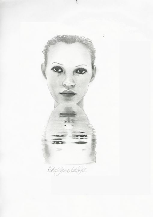Drawing of Kate Moss - P. - Drawings & Illustration, People & Figures ...