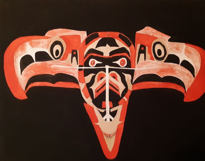 Kwakiutl Mask - Shamus Blues - Paintings & Prints, Ethnic, Cultural ...
