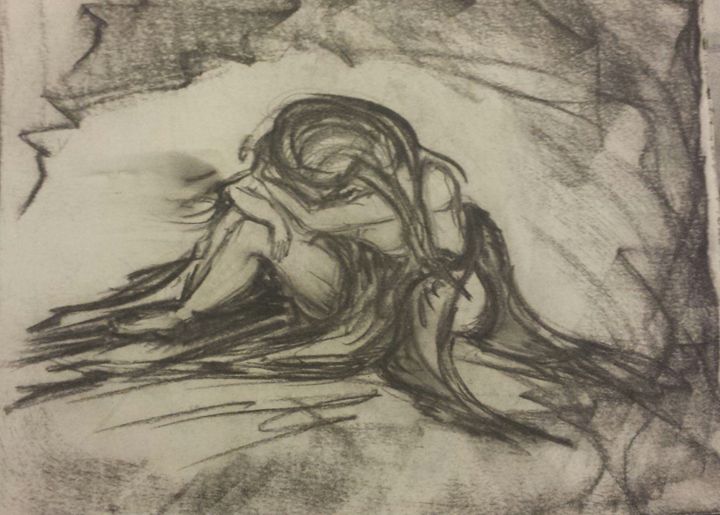 Girl Wrapped in Fear - Phoenix Gallery - Drawings & Illustration ...