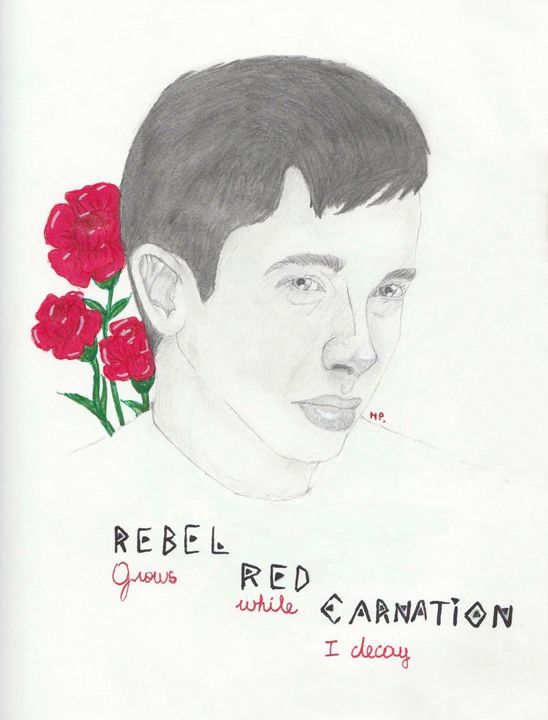 Rebel red carnation cliqueart - Anathema._.a's shop - Paintings ...